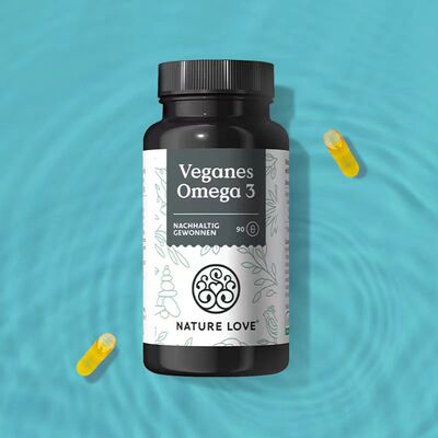 德国NatureLove进口海藻油DHA素食TG型omega3EPA记忆力心脑非鱼油