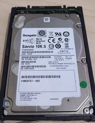 EMC 005049820 600G SAS 10K 2.5 VX-2S10-600 VNX5400存储硬盘