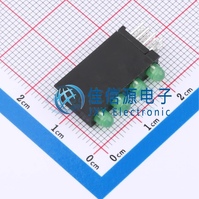 LED灯座 MHK43204CGBTD MEIHUA(美华) DIP-8 3mm黄绿色2V20mA全新