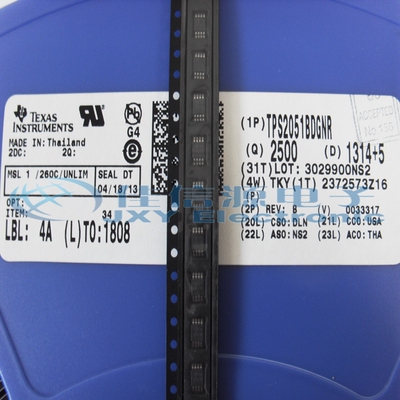 【佳信源】TPS2051BDGNR IC 0.5A POWER DIST SW 8-MSOP 电源开关
