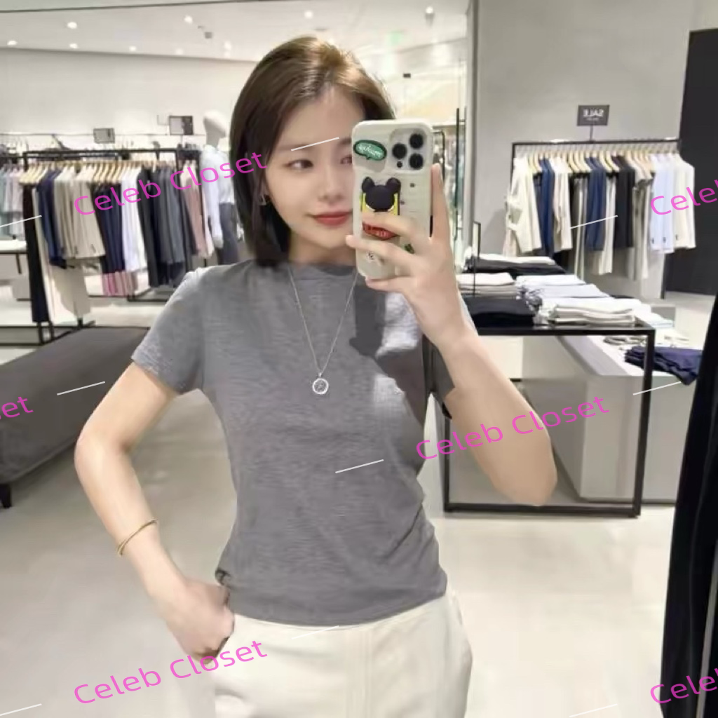 Theory 经典显瘦修身女装休闲 棉质圆领套头纯色短袖T恤 L1024521