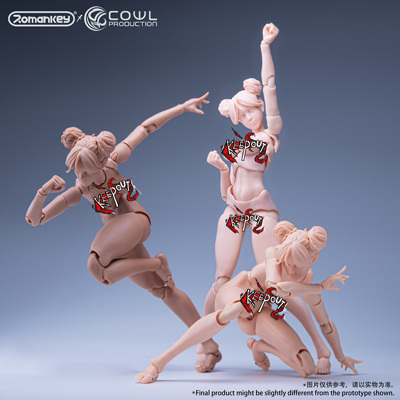 人体绘画1/12少女素体女兵人偶