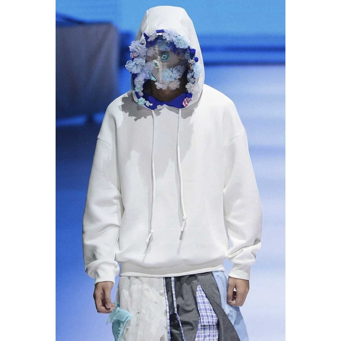 CHENGGUANG WANG 若你花开 无性别局限oversize连帽套头卫衣