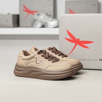 红蜻蜓2025新款厚底增高配裙子面包鞋百搭休闲板鞋BC61066011