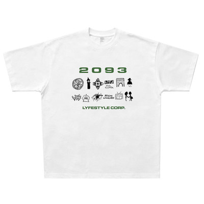 Yeat Lyfestyle 2093 Corp Tee Album美式复古纯棉T恤vintage短袖