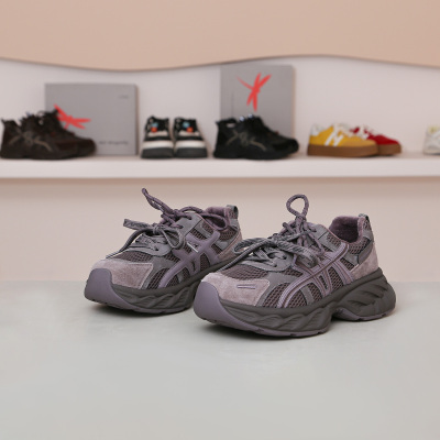 红蜻蜓厚底老爹鞋女款MBC72000261D新款夏季紫色运动鞋增高