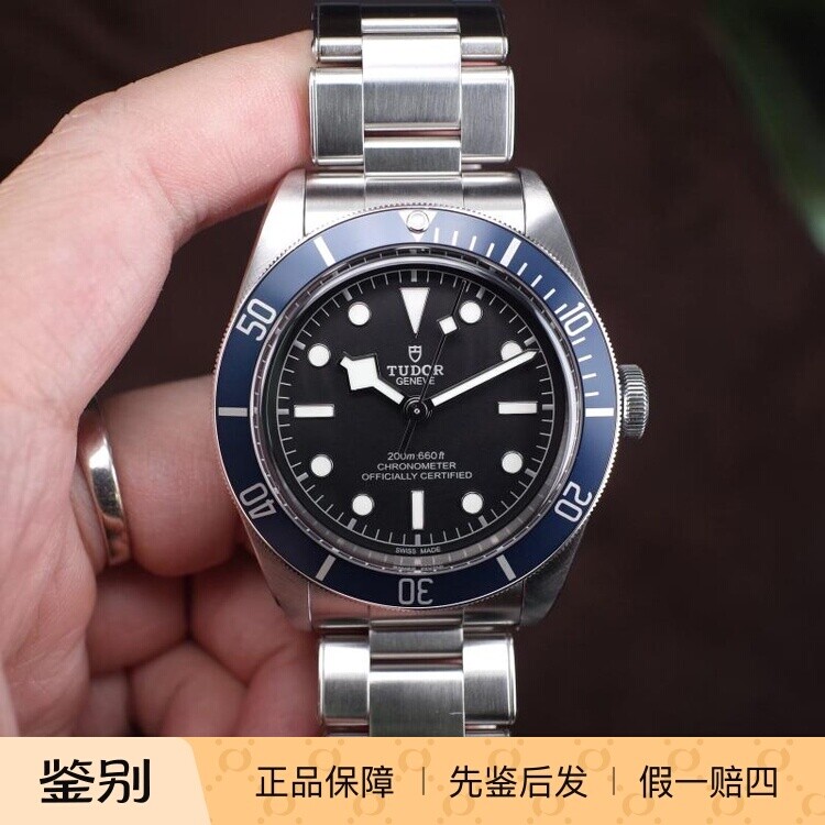 二手名表帝舵碧湾系列M79230B-0008蓝色41mm男士潜水自动机械腕表