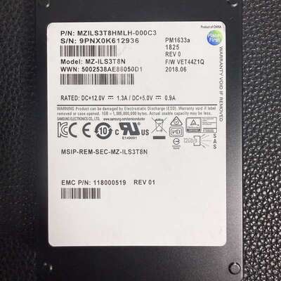 三星PM1633a 3.84TB SAS企业级SSD--议价商品
