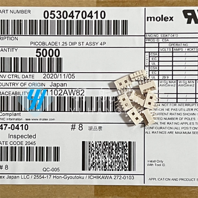 Molex连接器原装正品53047-0410
