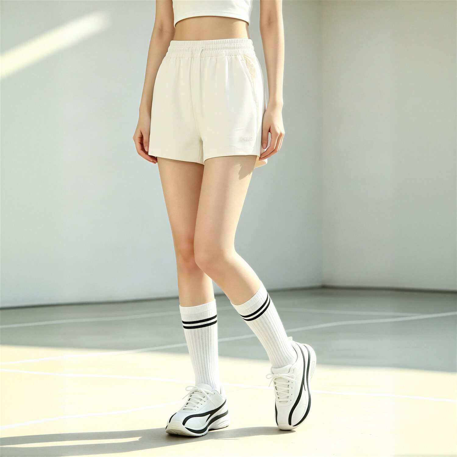 李宁短裤女子2026秋季吸汗速干透气简约百搭休闲运动裤AKSW360