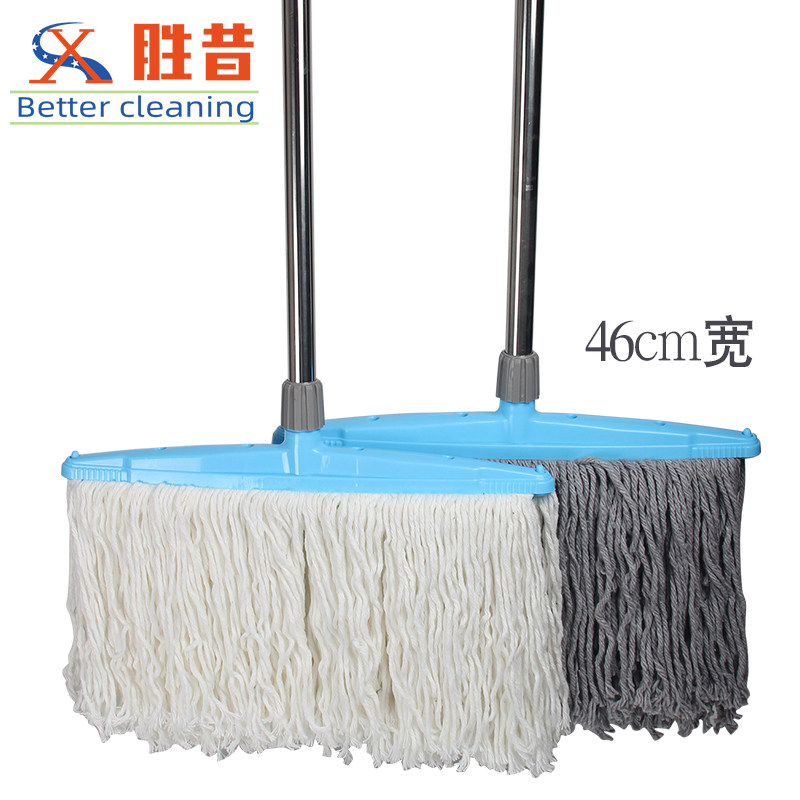 大号墩布拖把家用加宽加厚水拖普通老式棉纱棉线拖拧水地拖拖布