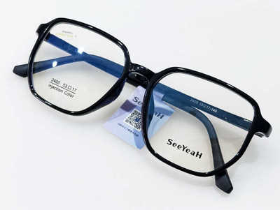 配度数TR复古方黑框眼镜架大黑框