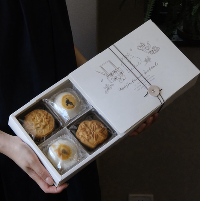 中秋节月饼礼盒包装盒6格信封礼品盒纸质蛋黄酥点心包装送礼高档