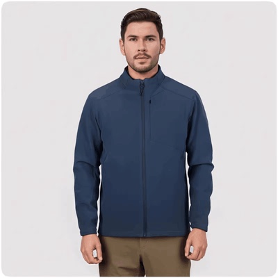 春秋立领加绒保暖软壳衣