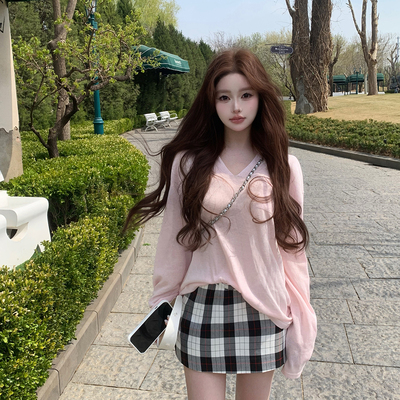 张林超LIN BOUTIQUE 肉感身材の光学消失6色棋盘定制西装裙裤女