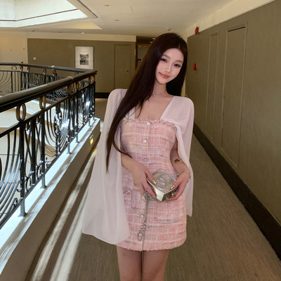 张林超LINBOUTIQUE小香风连衣裙