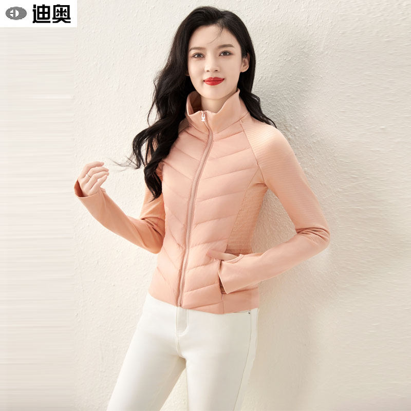 迪奥轻薄羽绒服女冬季新款鹅绒棉服休闲运动外套修身显瘦保暖棉衣