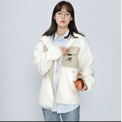 New Balance 男女舒适连帽工装外套夹克AMJ13382-MSU