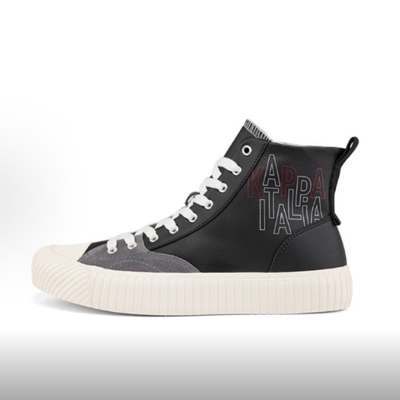 男女同款运动休闲减震耐磨高帮板鞋  K0BZ5VS01D-990