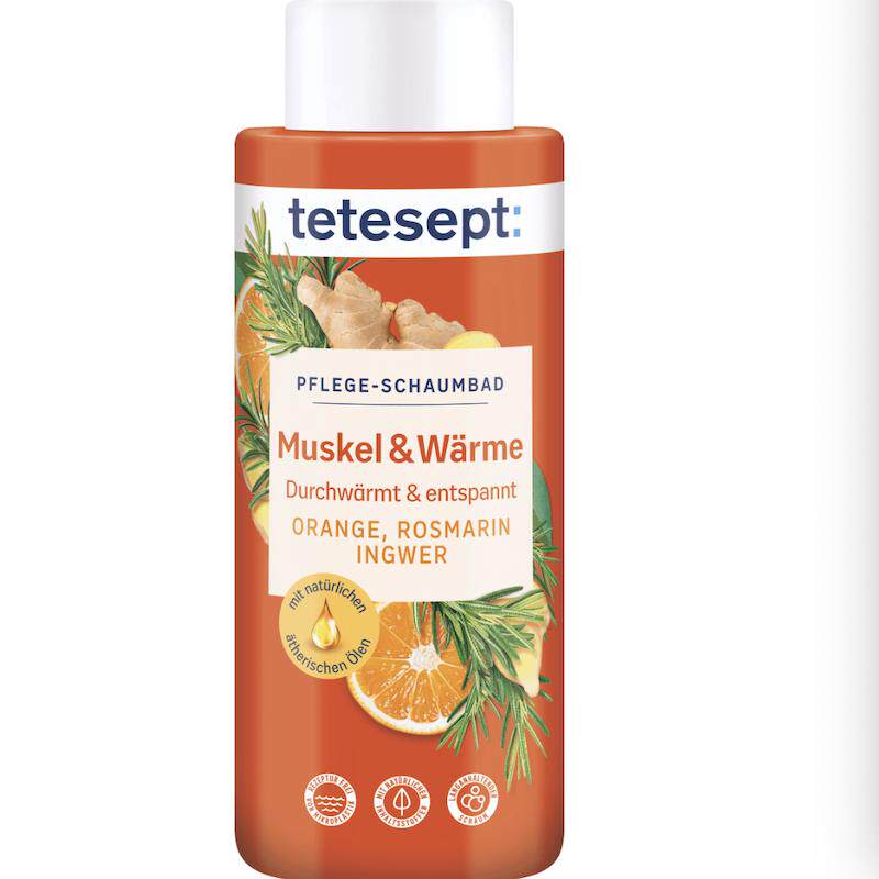 德国直邮 tetesept甜橙迷迭香生姜泡泡沐浴露 舒缓肌肉 保湿滋润