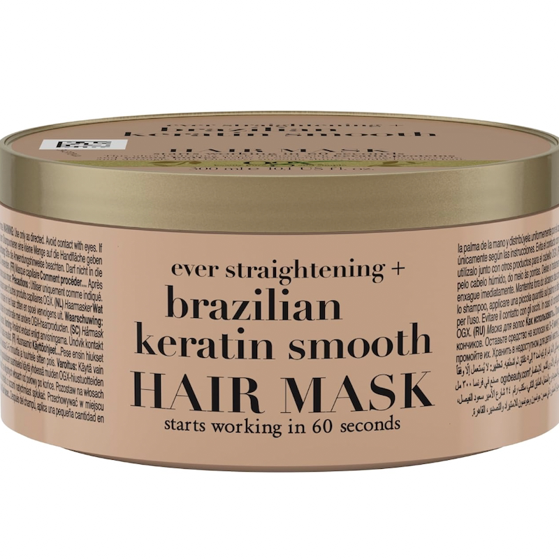 德国直邮 OGX Hair Mask巴西角蛋白发膜 强化修护柔顺 光泽柔亮