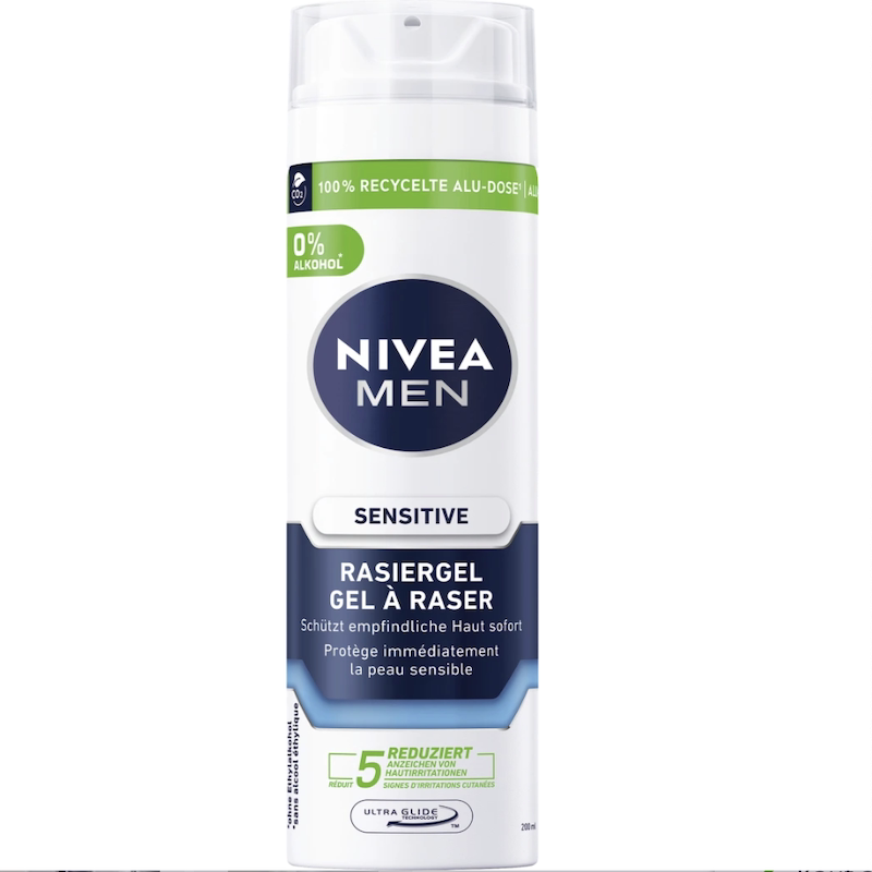 德国直邮 NIVEA妮维雅男士低敏保湿剃须膏泡沫200ml刮胡软化洁净