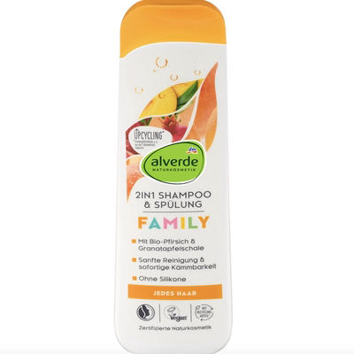 德国直邮 alverde NATURKOSMETIK家庭二合一洗发水护发素 无硅油