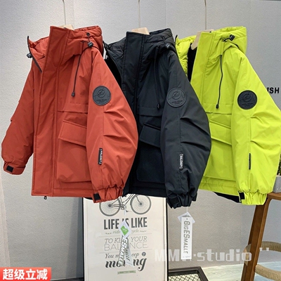 嗨大E小e中大童冲锋衣夹棉外套潮