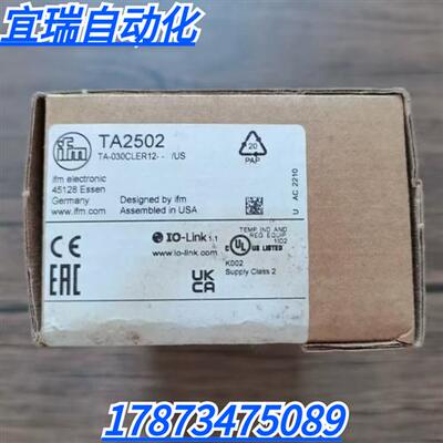 全新原装正品 IFM TA2502 传感器 现货销售