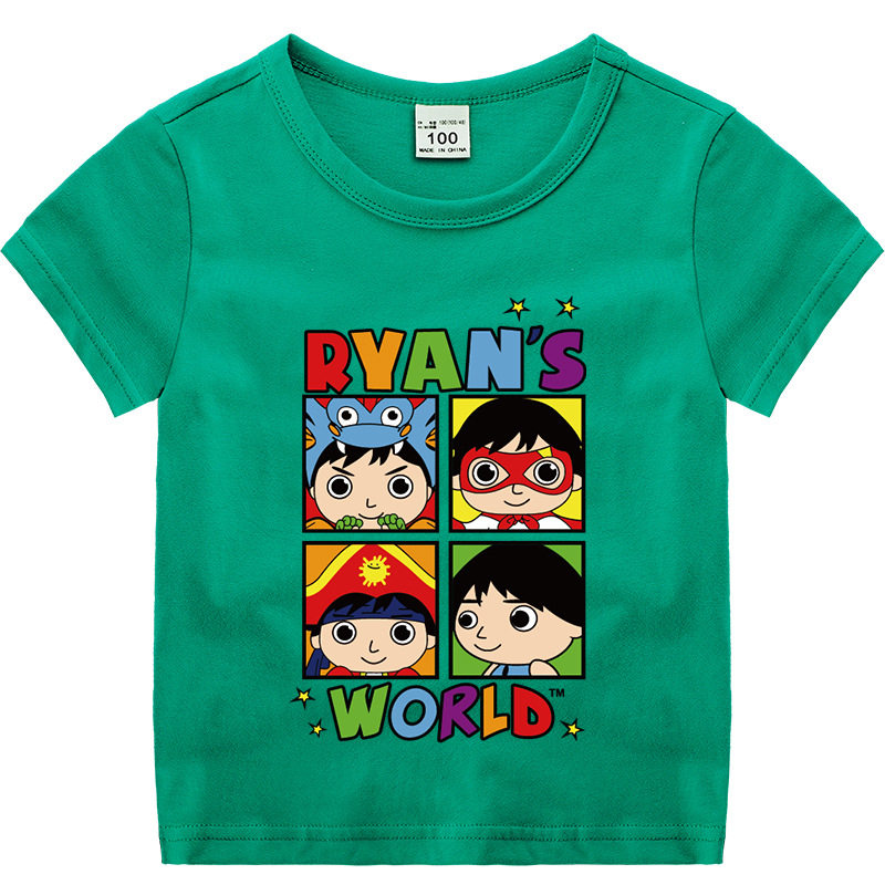 ryan toys review童装儿童夏装短袖衣服男童打底衫半袖T恤童上衣_虎窝淘
