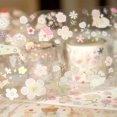 羡鸟文社贴纸卷分装可爱甜品花花