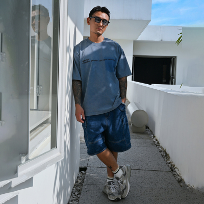 LAP SELVEDGE DENIM SHORTS 特种赤耳丹宁水洗多袋工装牛仔短裤
