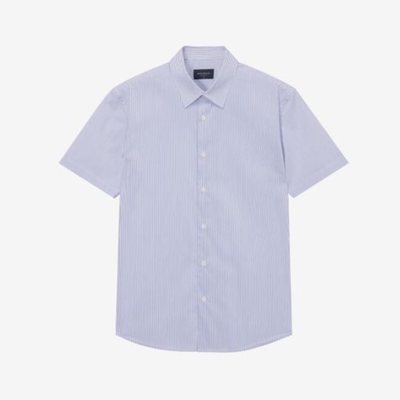 韩国正品代购 Mind Bridge 26夏 男商务正装条纹短袖衬衫MADS3182
