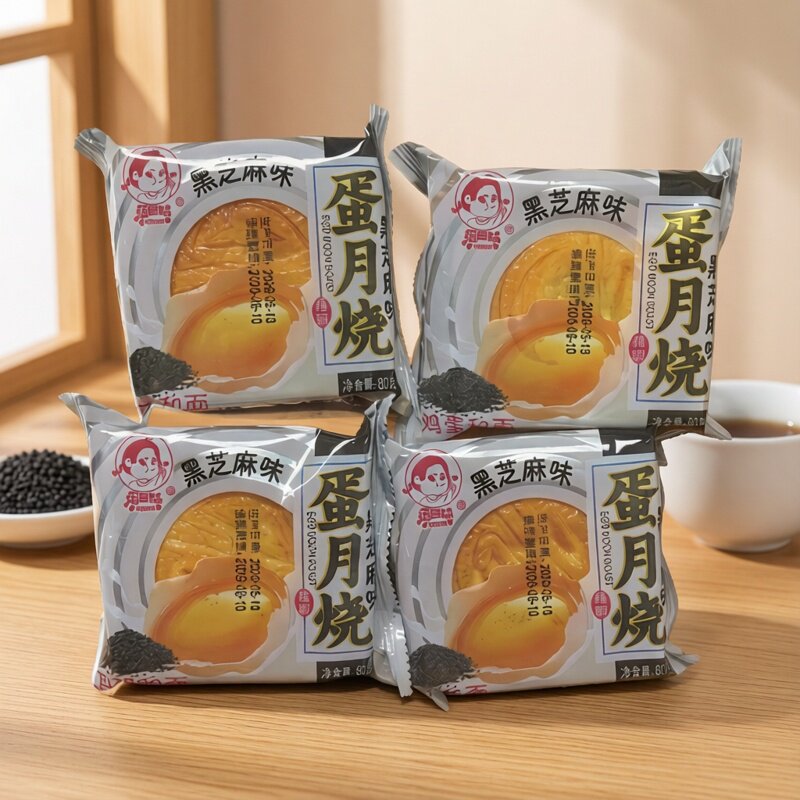 范四姑蛋月烧月饼多种口味黑芝麻味菠萝味月饼传统中秋月饼糕点