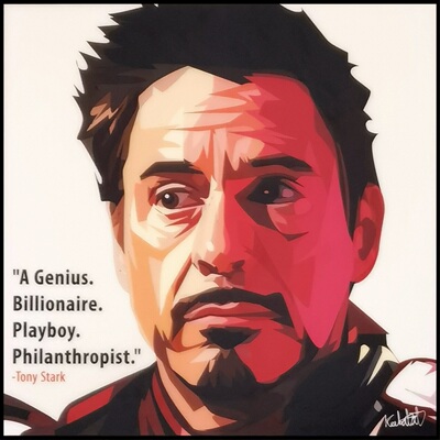 小罗伯特唐尼TonyStark挂画