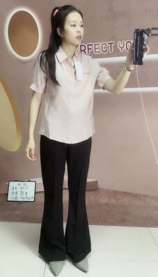 翻领丝巾领结设计感单排扣宽松