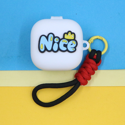 适用Sony索尼 LinkBuds FIT/Open无线蓝牙耳机保护套潮酷小清新简约萌皇冠英文字NICE连体硅胶软壳