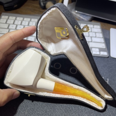 小猪烟斗全新海泡石土耳其URAL手工随型老斗轻盈别致叼斗舒适