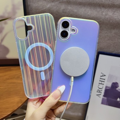 适用苹果17手机壳iPhone17ProMax全包镜头14Pro透明炫彩16Promax磁吸充电magsaf 15Pro保护壳13Pro/15Promax