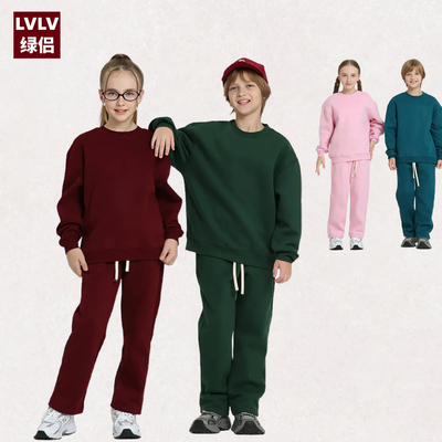 多巴胺圆领加绒卫衣亲子装