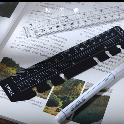 软尺活页笔记本书签透明pvc