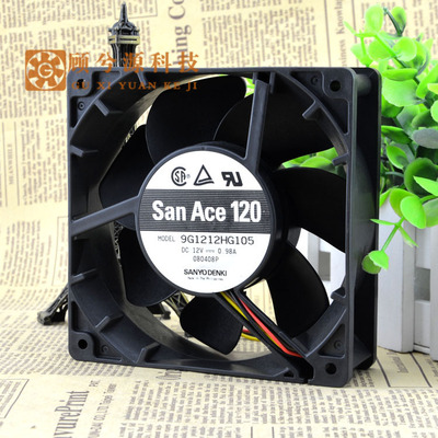 SANYO San Ace 120 12cm 9G1212HG105 12v 0.98A 4线 IBM风扇