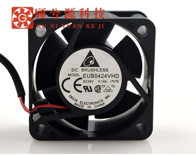 原装台达 EUB0424VHD 24V 0.14A 4CM 4020 2线 变频器 打印机风扇