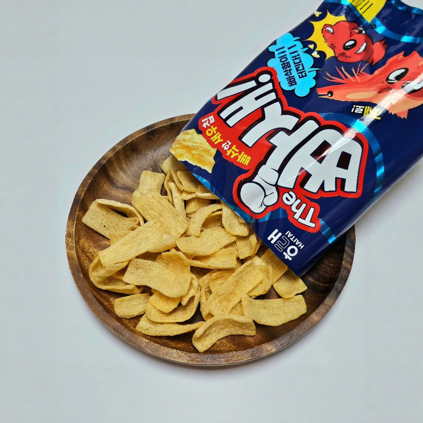 韩国进口零食海太原味烧烤青椒蛋黄酱味海鲜休闲薄脆窄酥脆鲜虾片