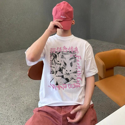 #FR2男女情侣美式复古短袖T恤