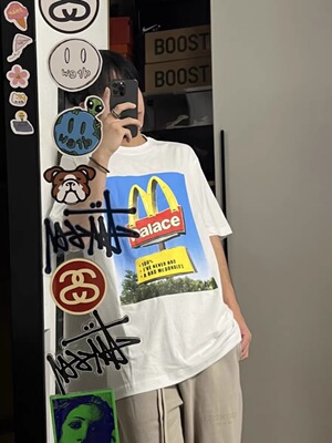 cmjf五分袖嘻哈青少年纯棉T恤