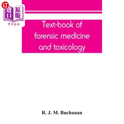 海外直订医药图书Text-book of forensic medicine and toxicology 法医学与毒物学教科书