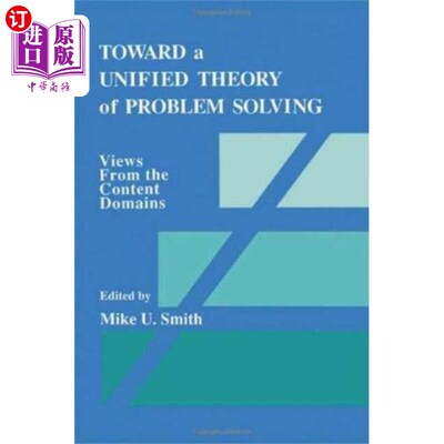 海外直订Toward a Unified Theory of Problem Solving 迈向解决问题的统一理论
