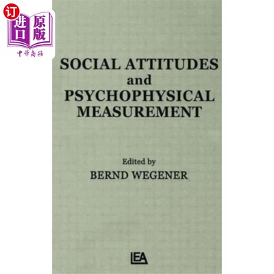 海外直订Social Attitudes and Psychophysical Measurement 社会态度与心理物理测量