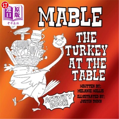 海外直订Mable the Turkey at the Table, Activity Book 餐桌上的火鸡，活动手册